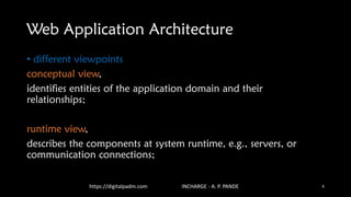 Web engineering- Web Application Architecture | PDF