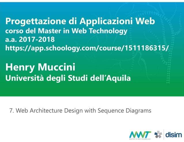 Web Engineering L7: Sequence Diagrams and Design Decisions (7/8) | PPT
