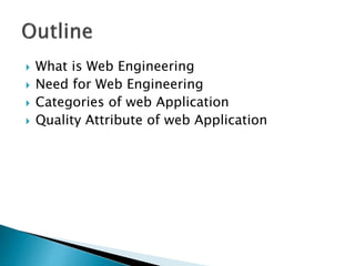 Need for Web Engineering | PPT