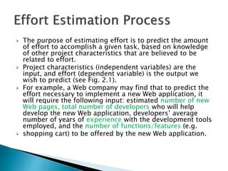 Web Engineering - Web Effort Estimation | PPT