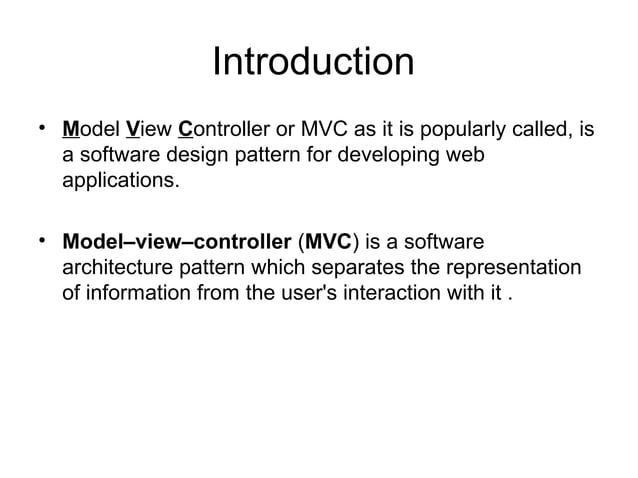 Web engineering - MVC | PPT
