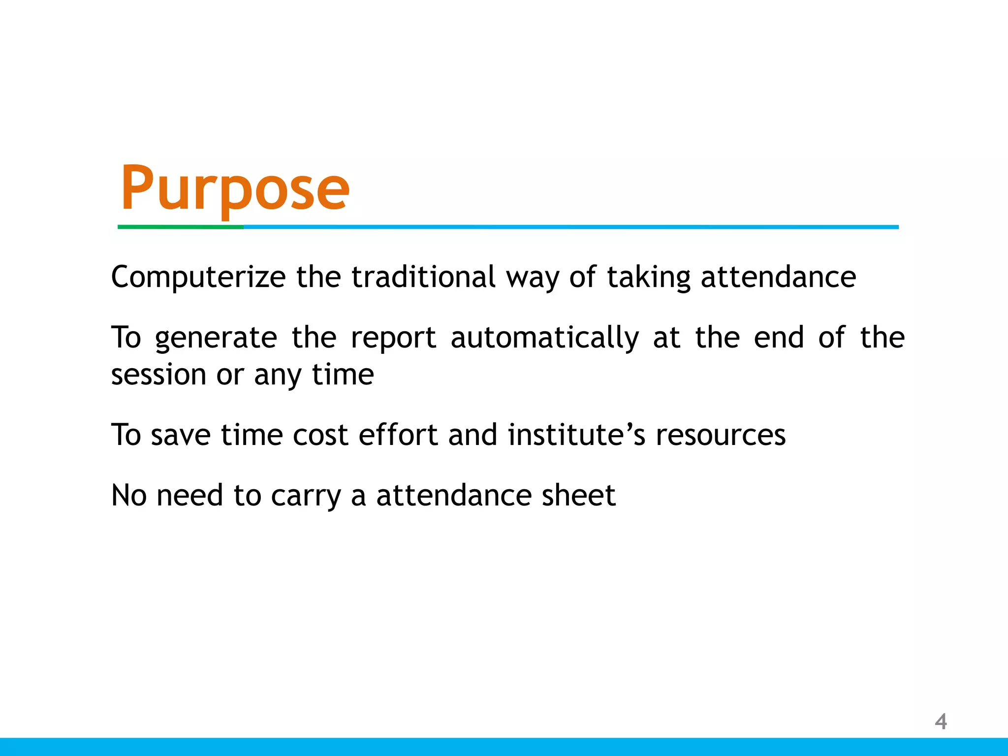 Student Attendance System | PPTX