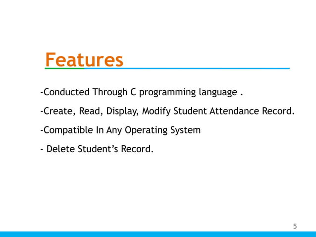 Student Attendance System | PPTX | Computing | Technology & Computing