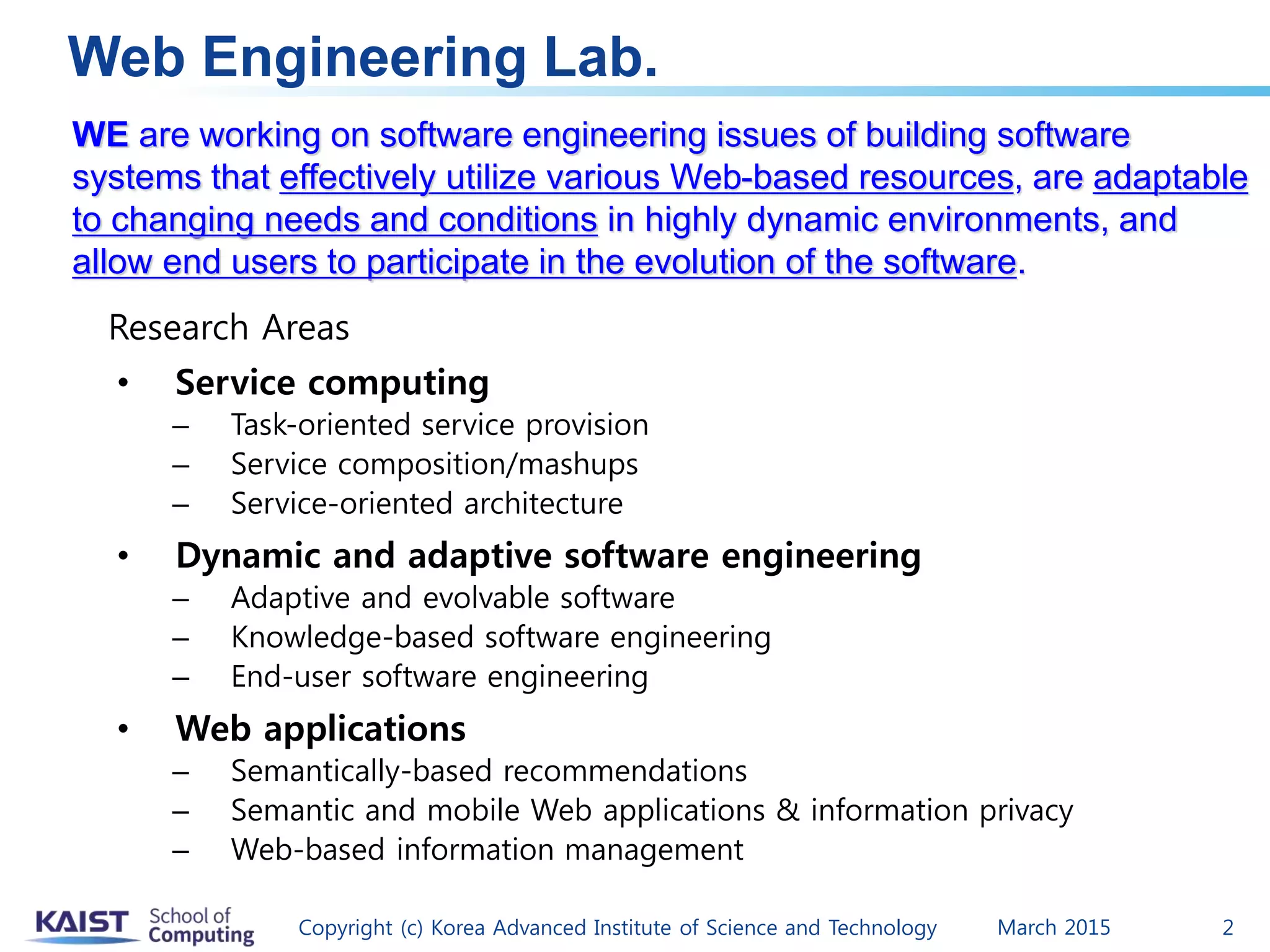 KAIST Web Engineering Lab. | PPTX
