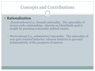 Weber's Perspective | PPT