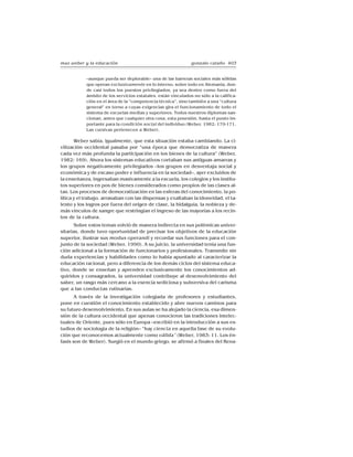 aportes de Weber a la educacion en el mundo | PDF