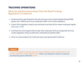 Running Compliant Logistics Operations in California | PPT