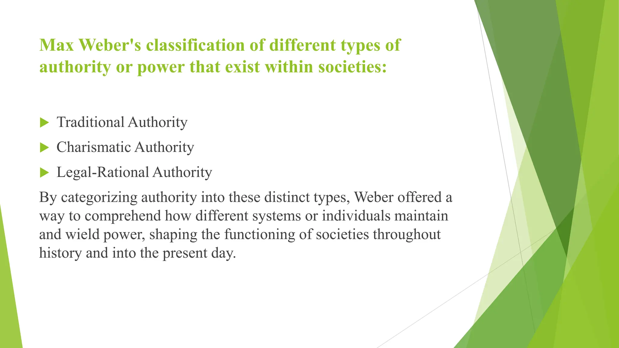 Max weber contribution to logic | PPT