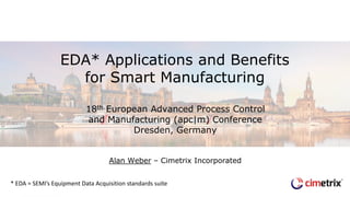 EDA Applications and Benefits for Smart Manufacturing | PPT