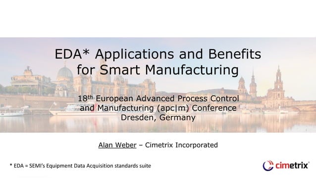 EDA Applications and Benefits for Smart Manufacturing | PPT