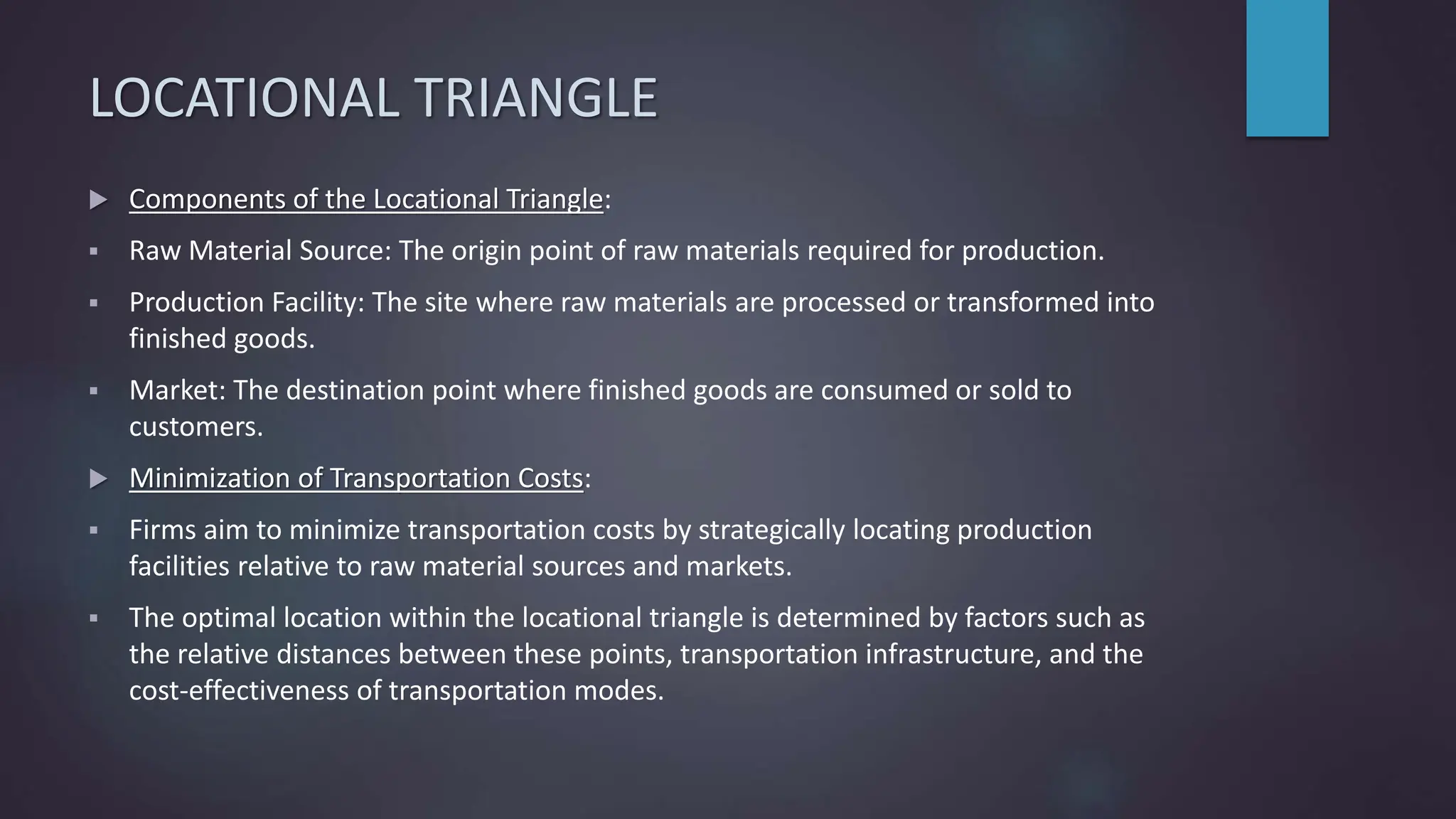 Alfred Weber's least cost theory on industrial location.pptx