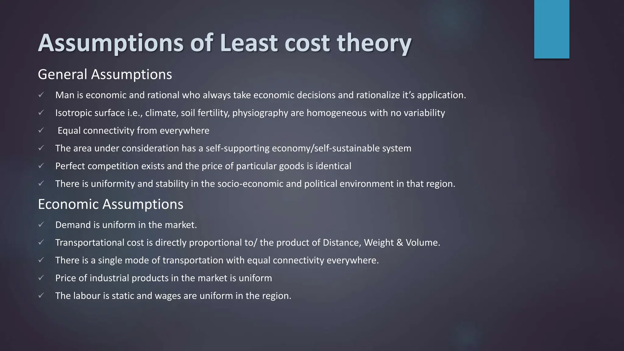 Alfred Weber's least cost theory on industrial location.pptx