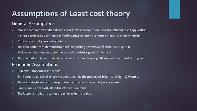 Alfred Weber's least cost theory on industrial location.pptx