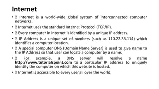 Web essentials clients, servers and communication – the internet – basic internet protocols ...