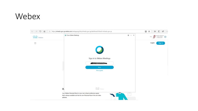 Πως να κάνετε activate το Webex | PPTX