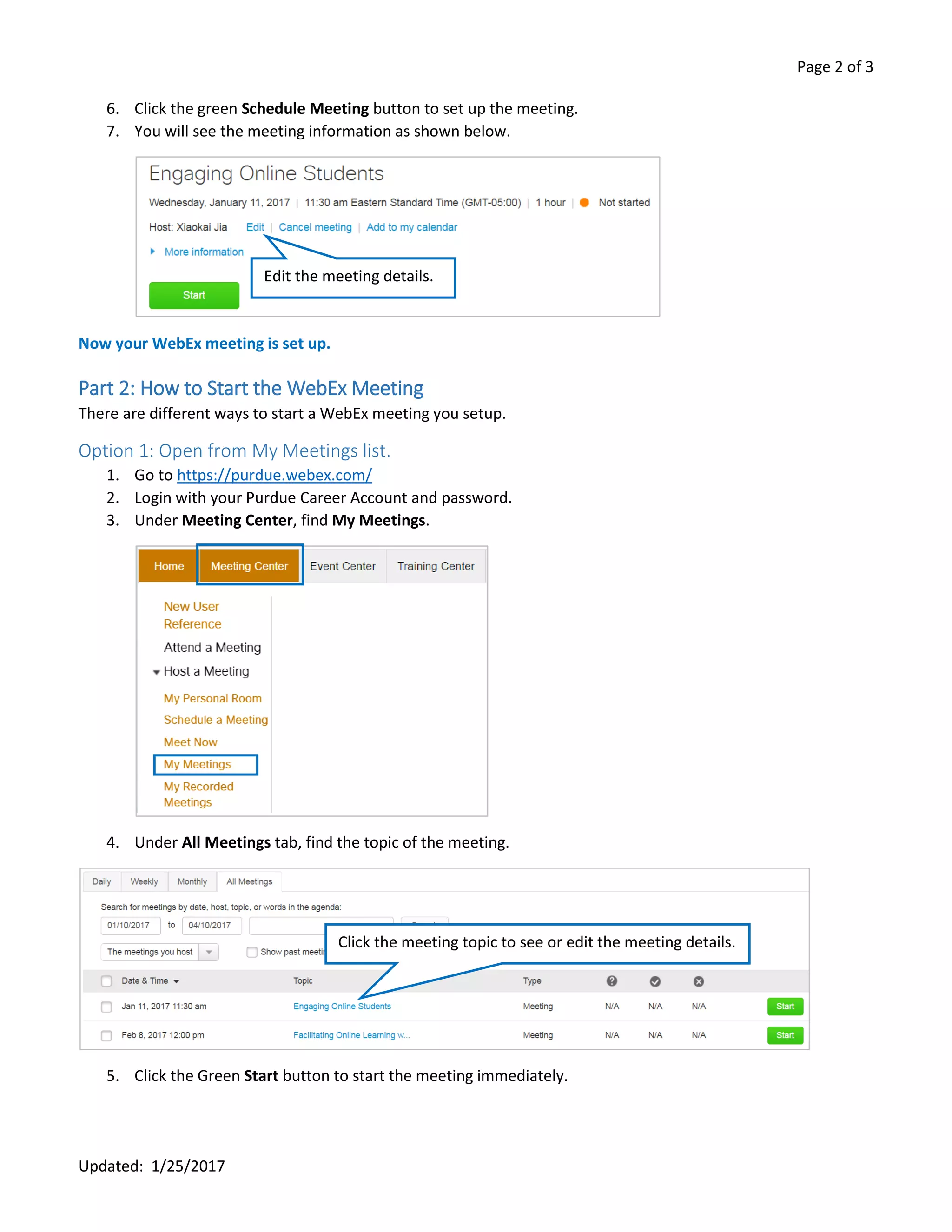 Webex meeting-setup | PDF | Web Conferencing | Computer Software and ...