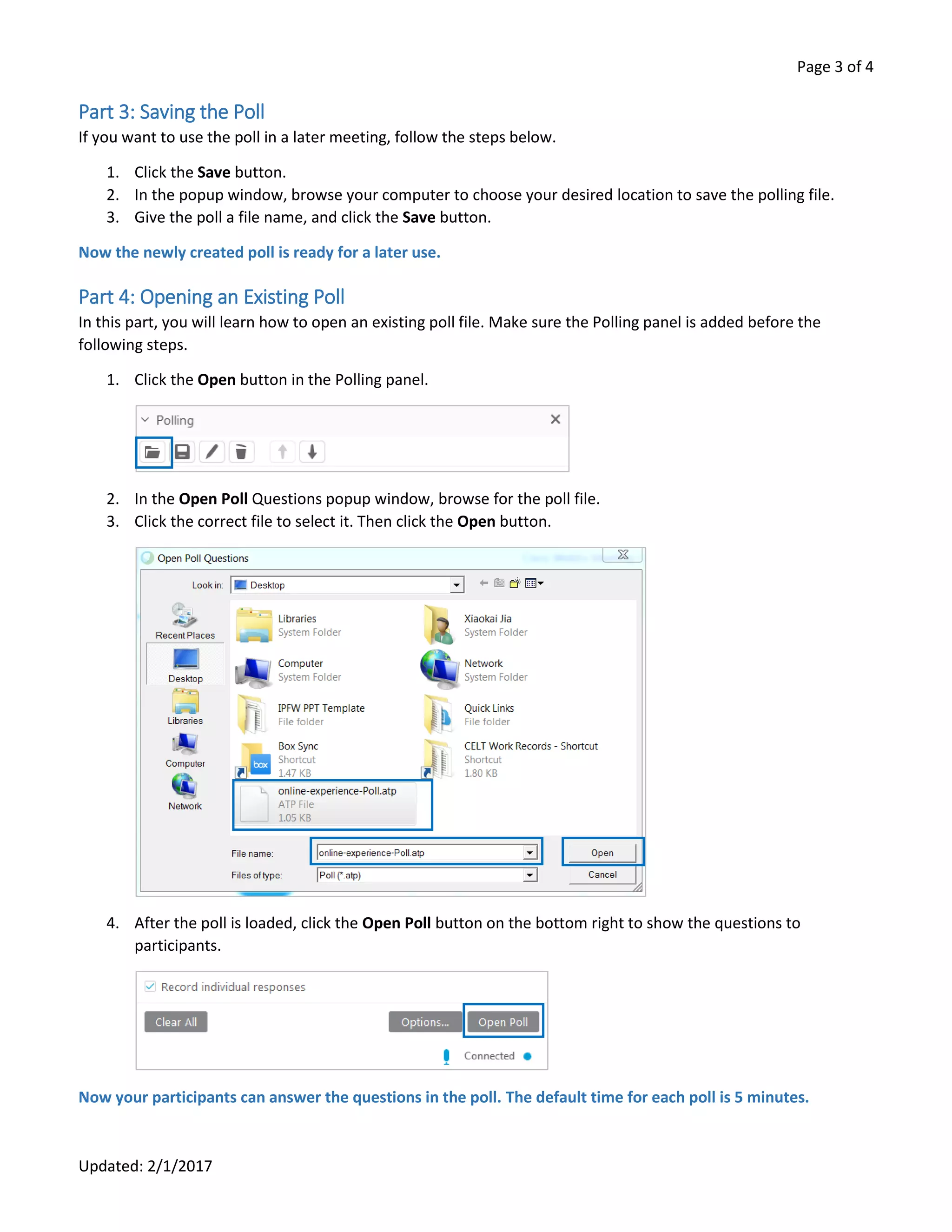 Polling in WebEx Meetings | PDF
