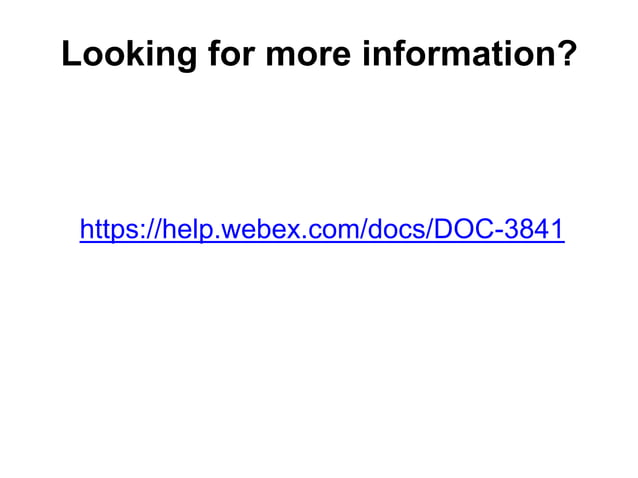 Webex event audio instructions tw webinar | PPT