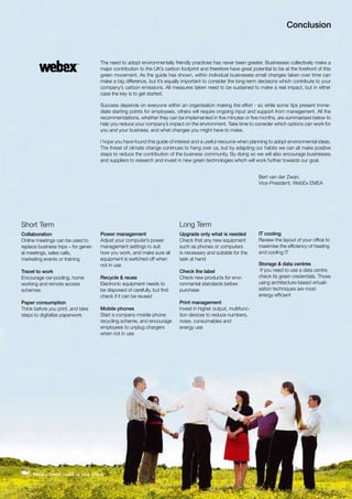 Webex Green Guide Pdf