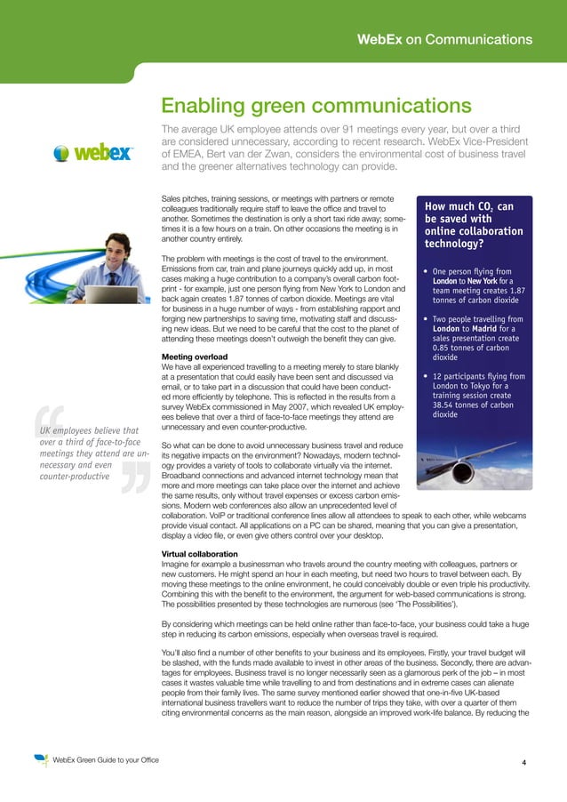 WebEx Green Guide | PDF