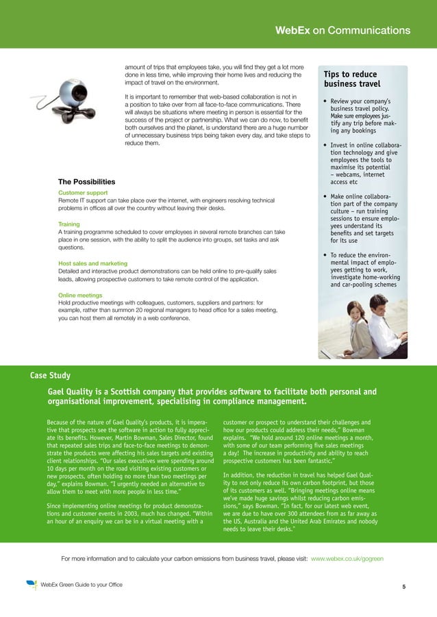 WebEx Green Guide | PDF