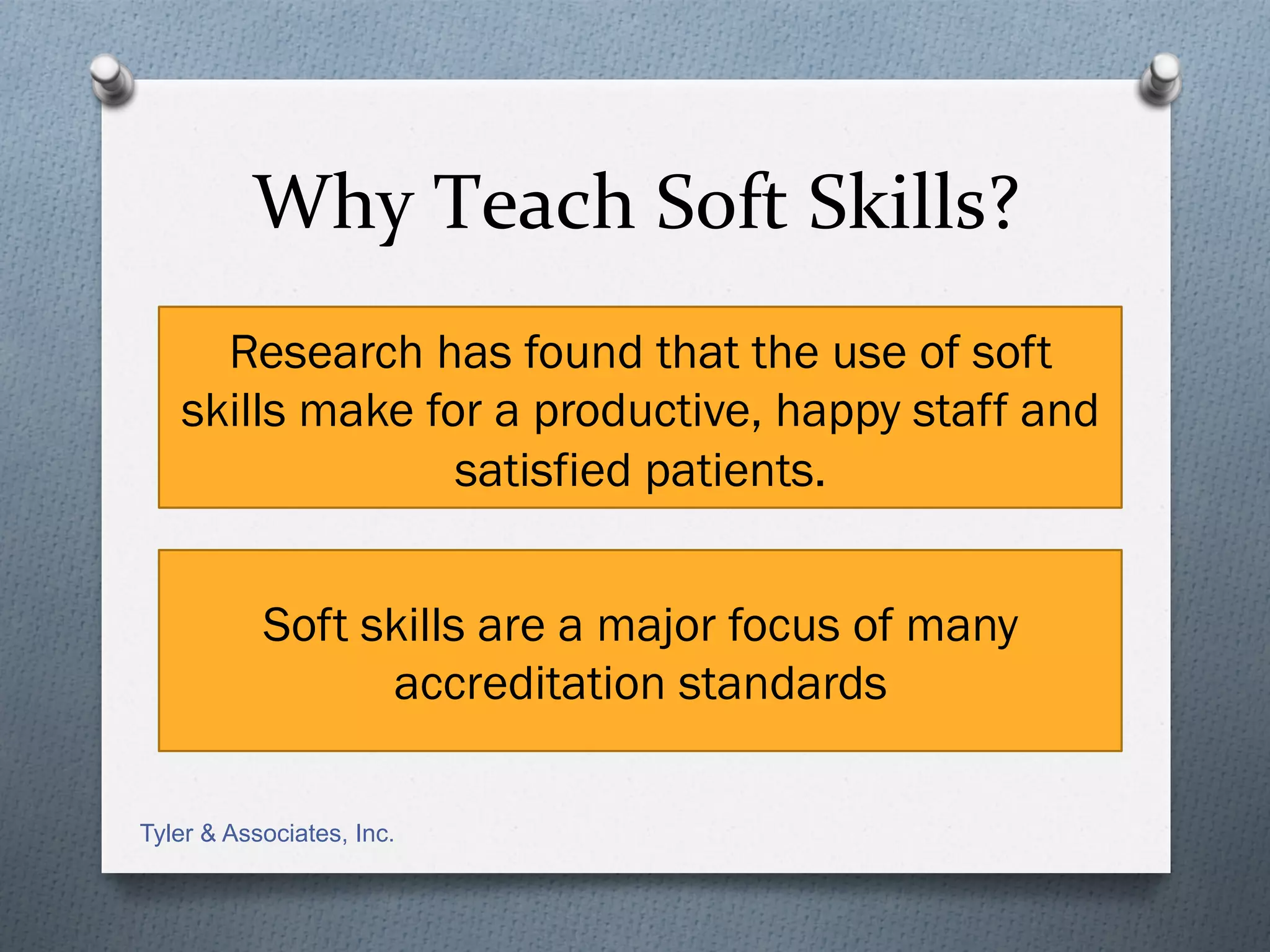 Teaching Soft Skills in Healthcare Professions, by Lori Tyler | PDF