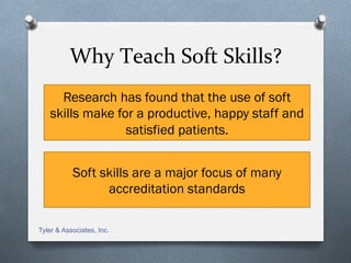 Teaching Soft Skills in Healthcare Professions, by Lori Tyler | PDF