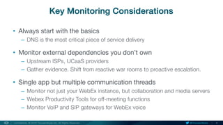 WebEx performance monitoring | PPT