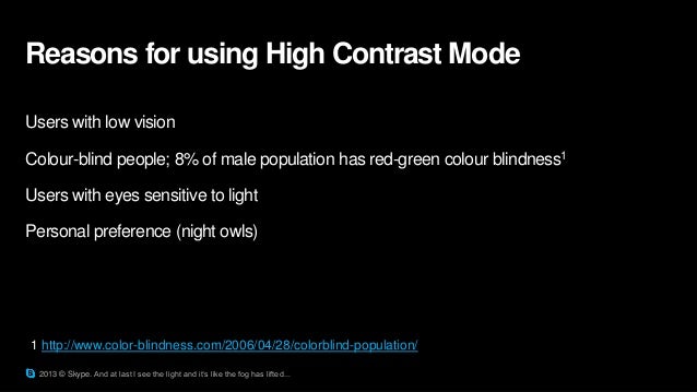 Accessibility in High Contrast Mode