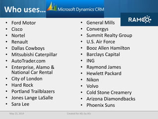 RAMCO AMS Presentation | PPT