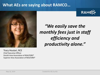RAMCO AMS Presentation | PPT