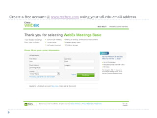 Web ex tutorial | PPT