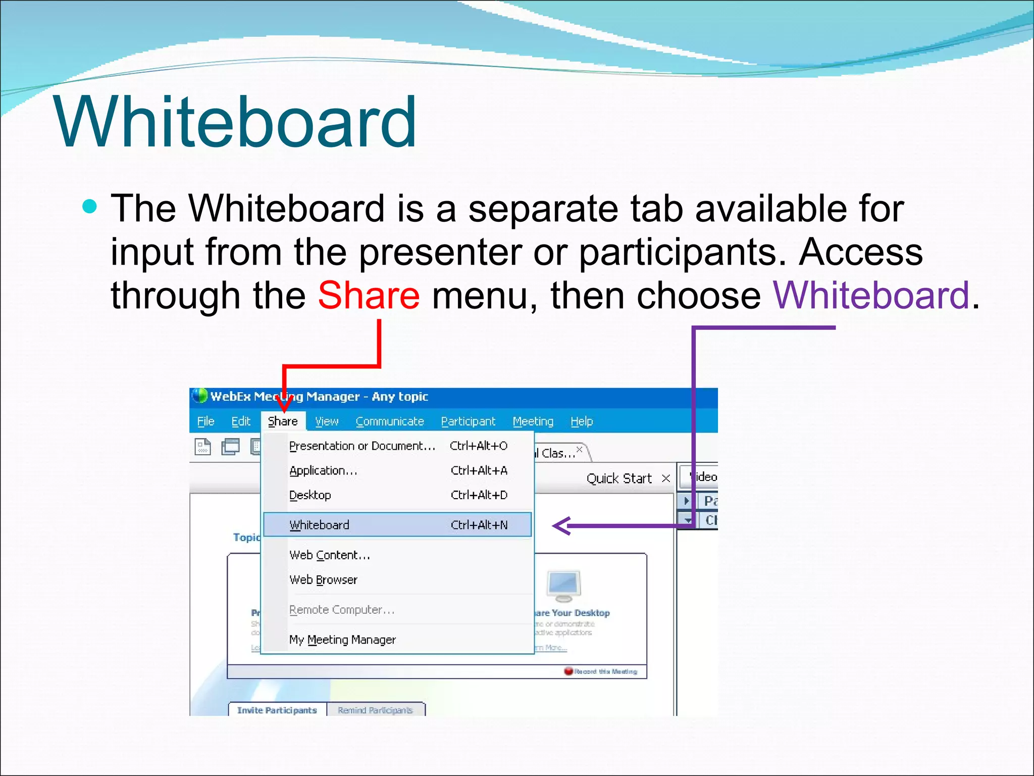 WebEx Virtual Interactive Classroom | PPT
