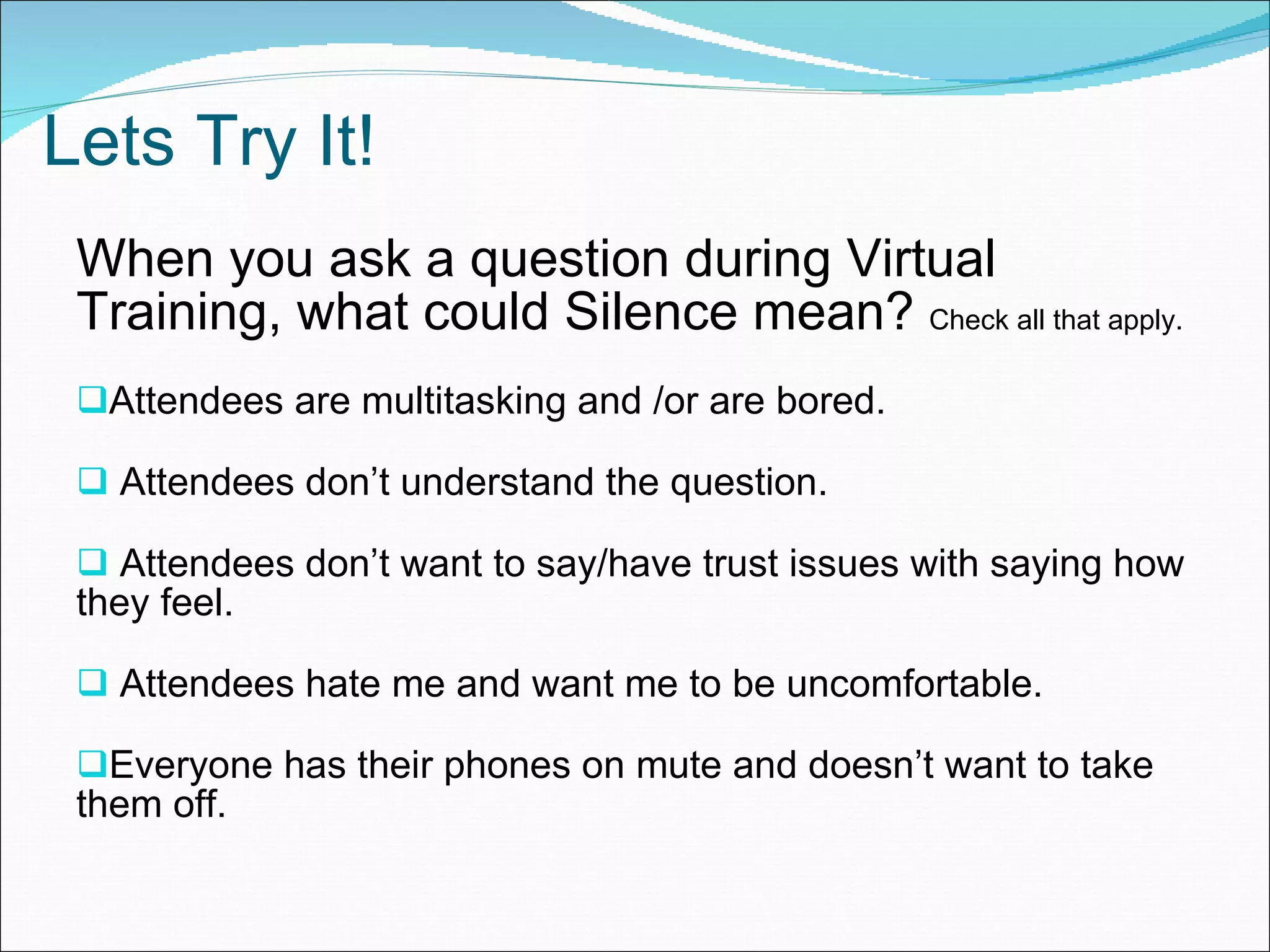 WebEx Virtual Interactive Classroom | PPT