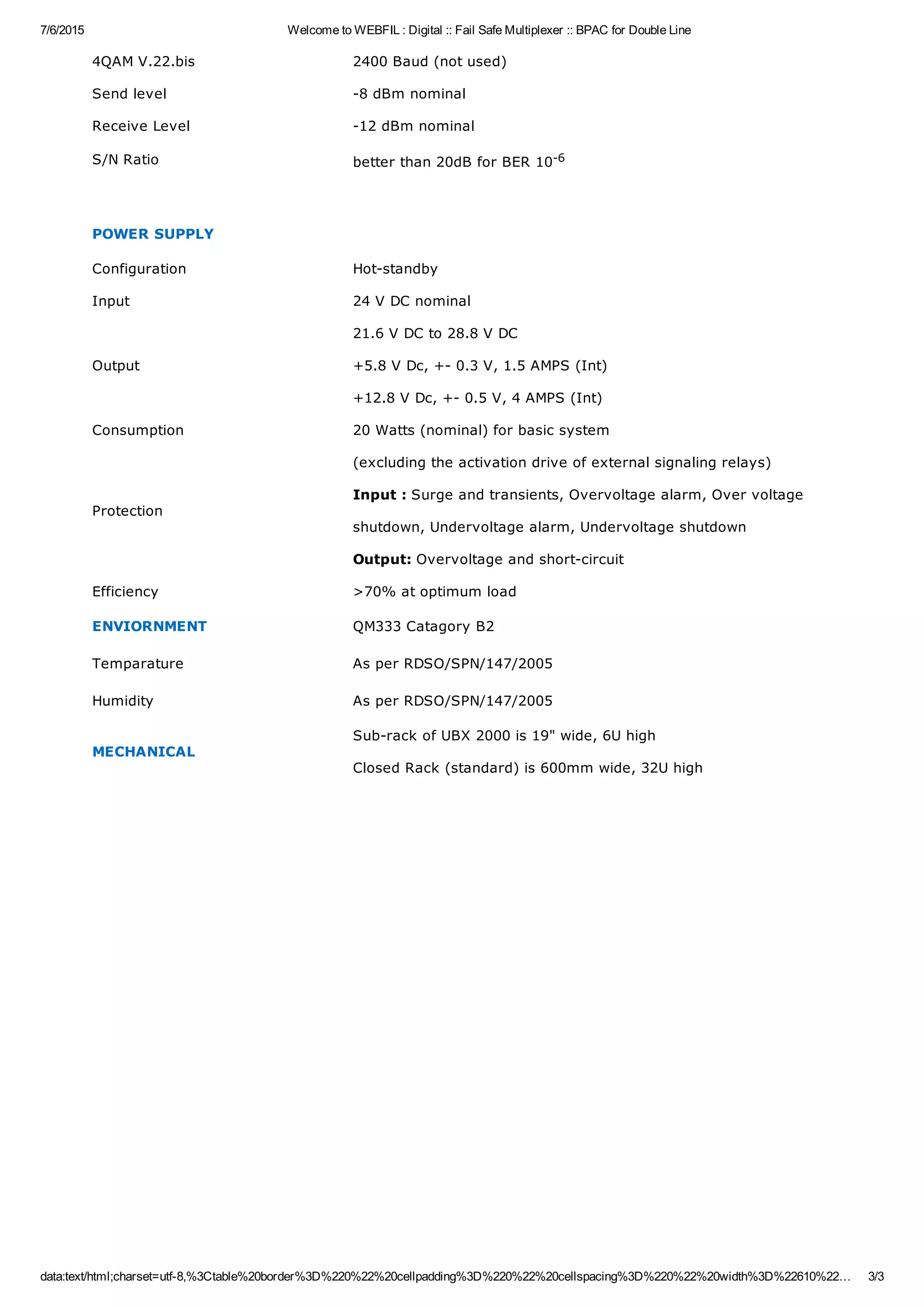 Webfil digital _ fail safe multiplexer __ bpac for double line | PDF