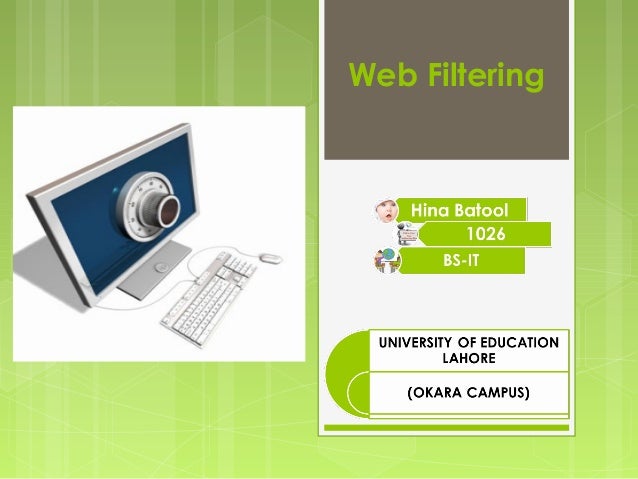 Web filtering through Software