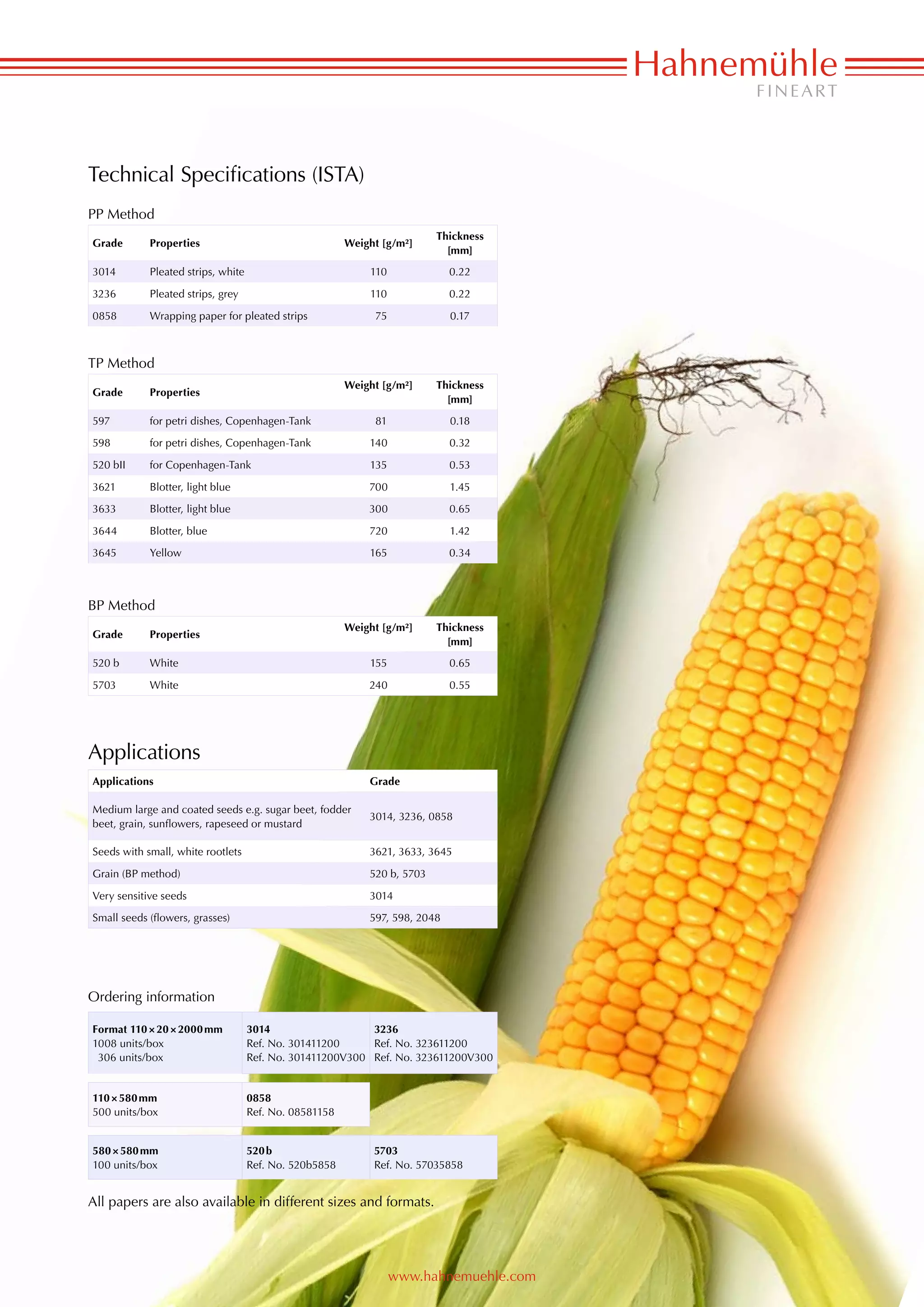 ENG: Germination perfection - Certified Germination Papers for Seed ...