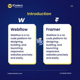 Webflow vs Framer: Design, Code, or Both? | PDF