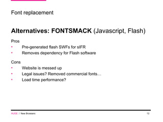 Web Font Replacement | PPT