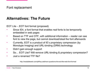 Web Font Replacement | PPT