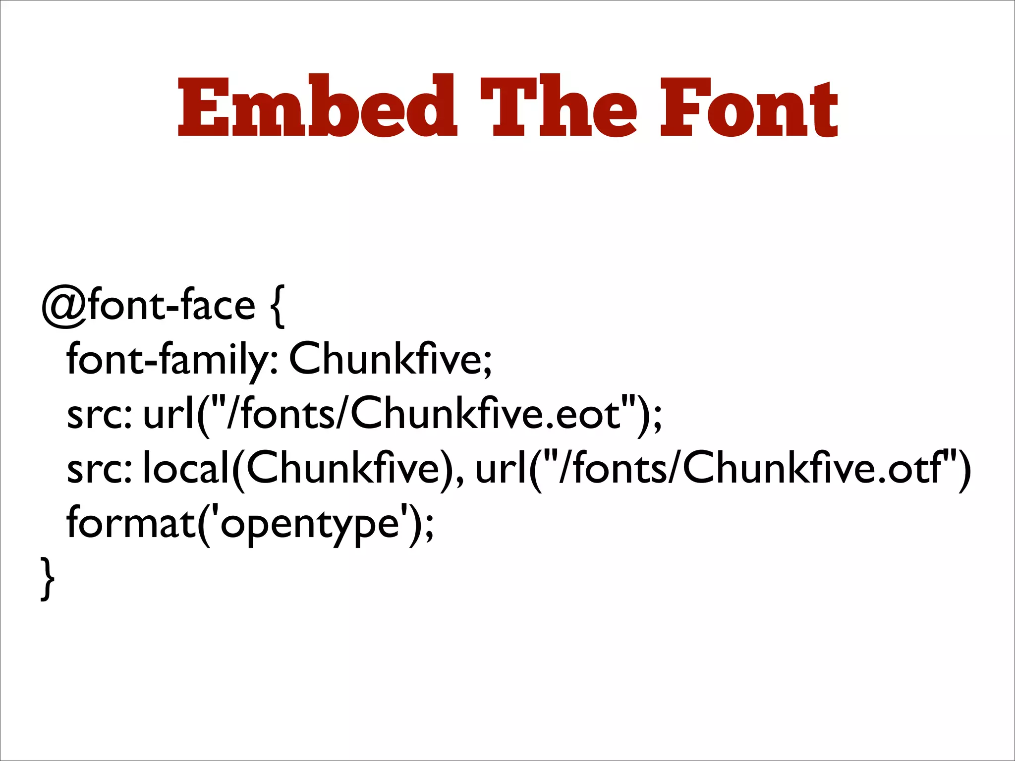 Font Embedding With Css3 Pdf Web Design And Html Internet