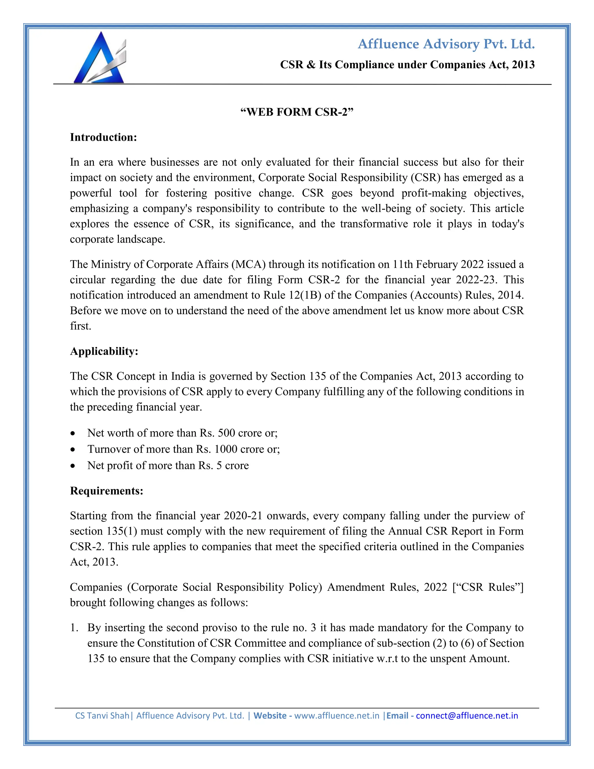 Web Form CSR 2 - CSR & Its Compliance under Companies Act, 2013.pdf