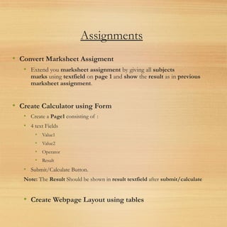 Web forms and html (lect 3) | PPT