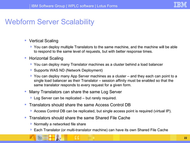 Lotus Forms Webform Server 3.0 Overview & Architecture | PPT