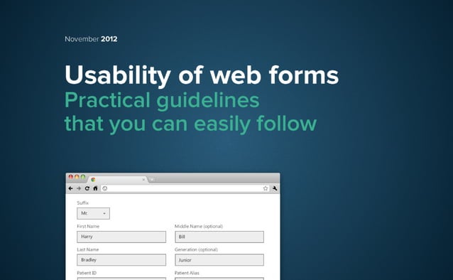 Web forms usability | PPT