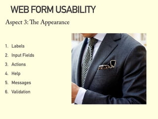 Web Form Usability | PPTX | Web Development | Internet