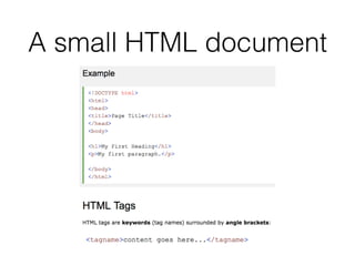 Web front end development introduction to html css and javascript | PPT