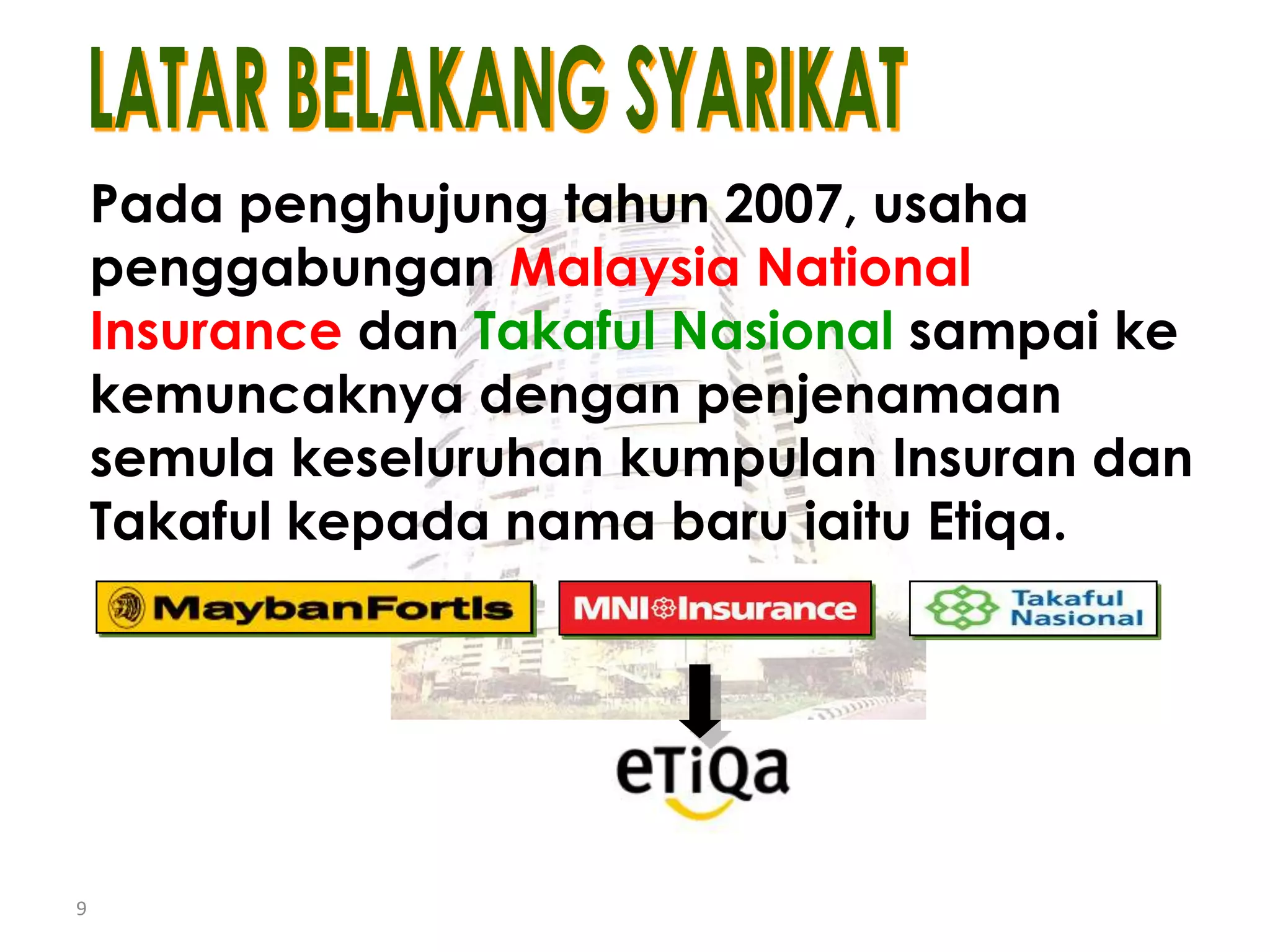 PRODUK ETIQA TAKAFUL | PPTX