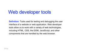 Web fundamentals 2 | PPTX | Web Development | Internet