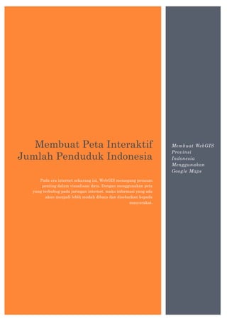 Web gis peta interaktif jumlah penduduk | PDF